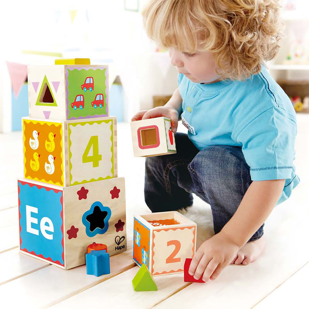 Hape Pyramid of Play – Barefoot Toys