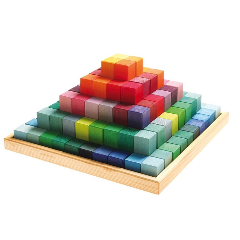 Grimm's Large Stepped Pyramid – Barefoot Toys